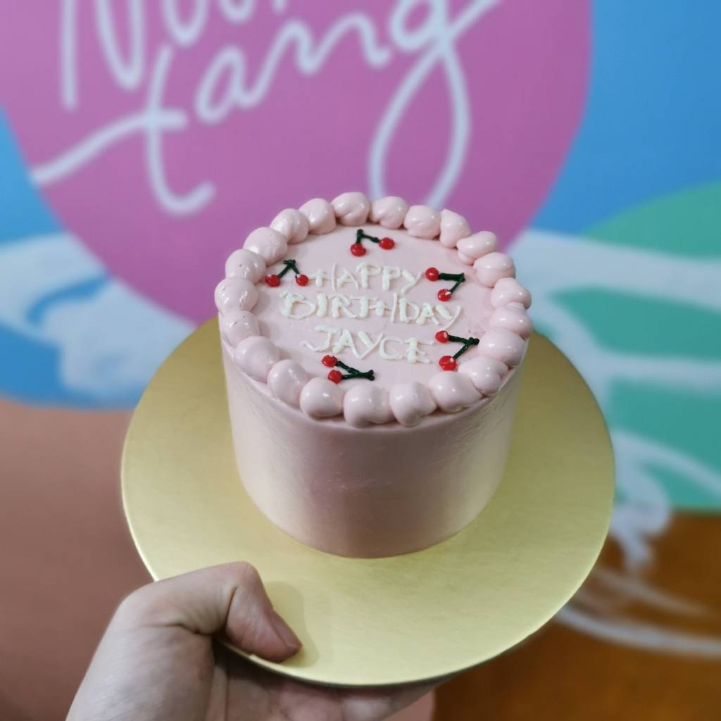 Korean-Style Cherry Wording Cake – Nanatang